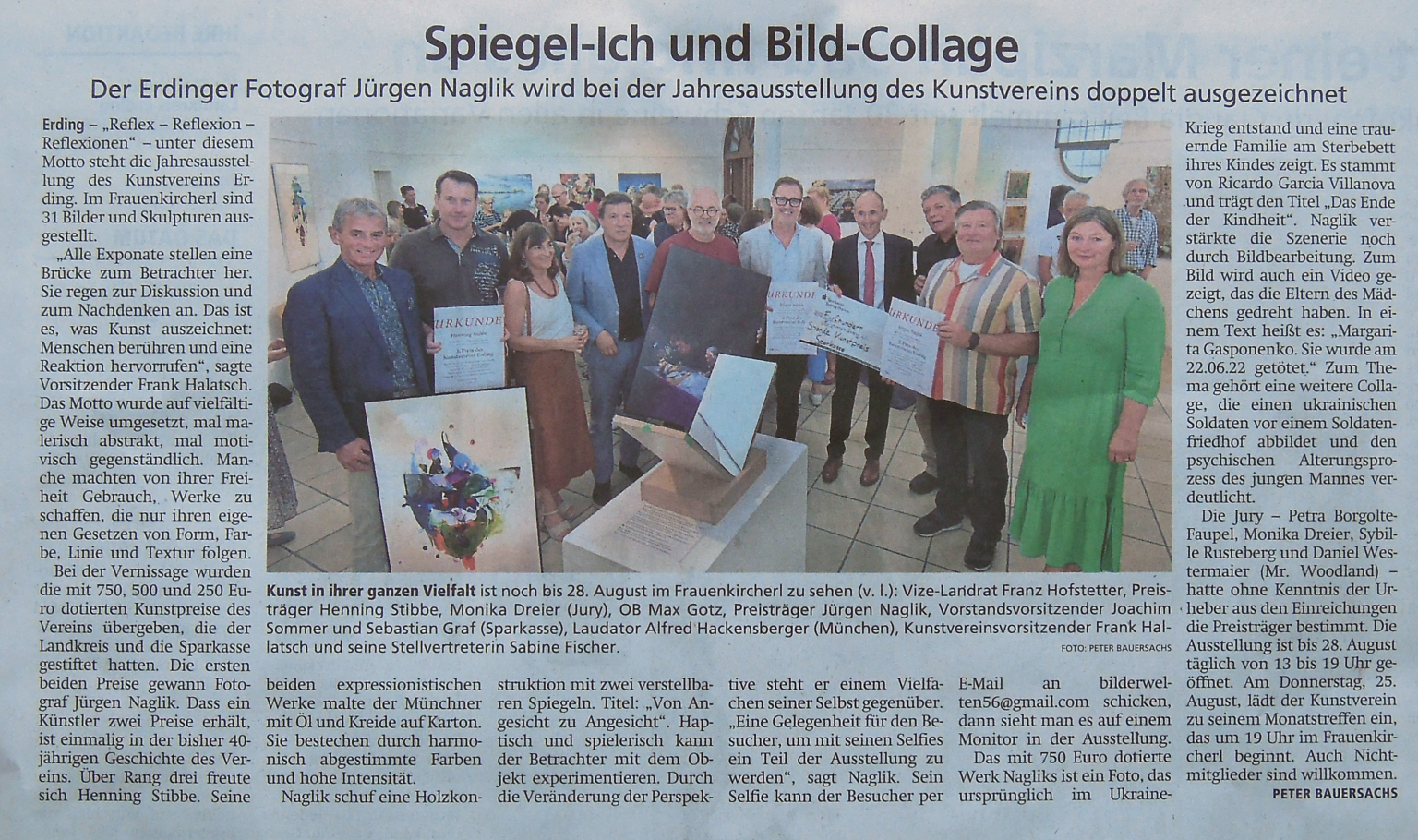 kunstverein presse Erdinger Anzeiger 200822 - Kunstverein Erding e.V.